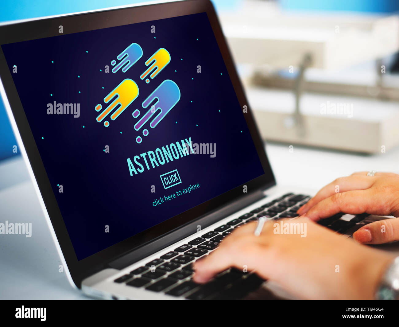 Astronomy Science Solar System Astrology Shooting Star Concept Stock ...