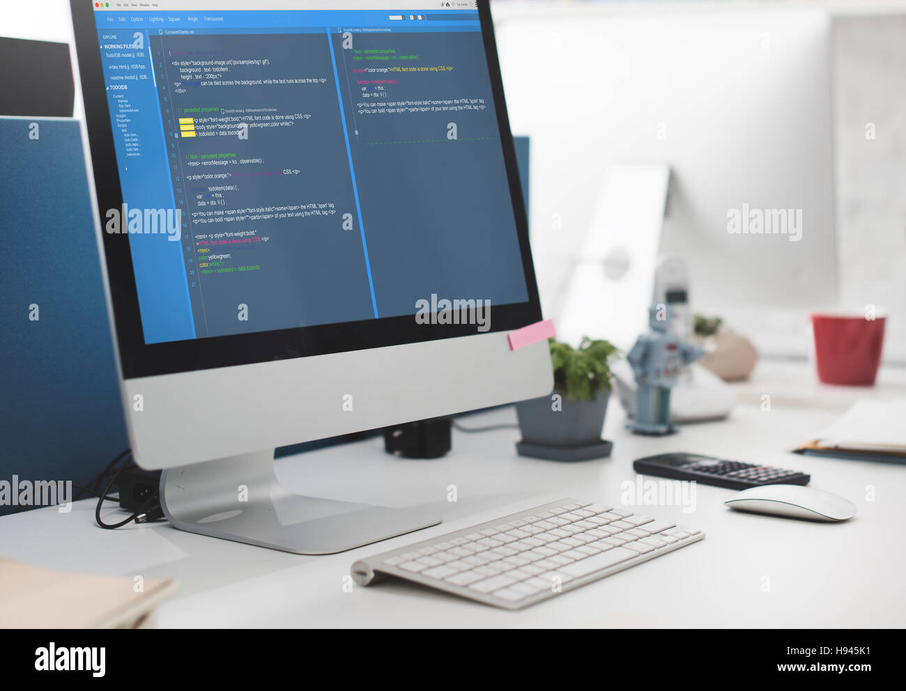 Software Programming Web Development Concept Stock Photo - Alamy