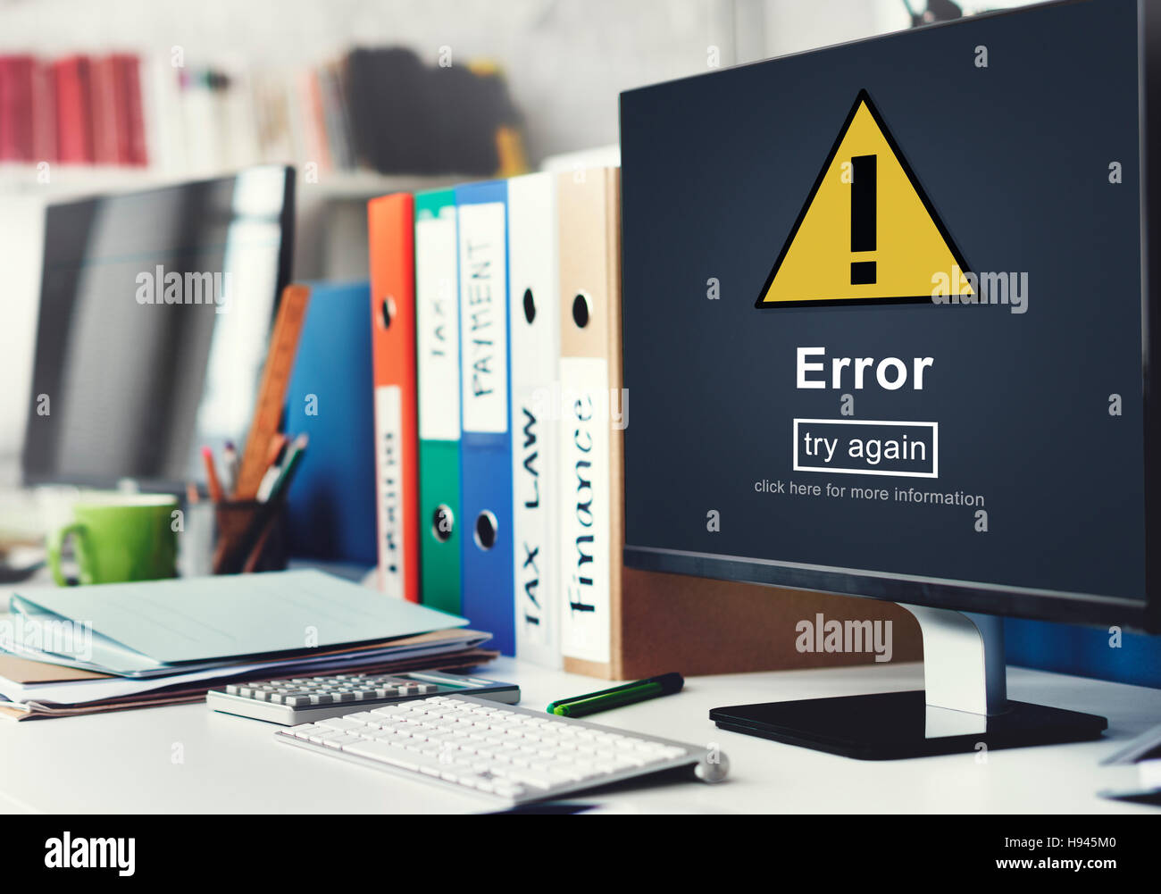 Error Mistake Online Reminder Beware Alert Concept Stock Photo - Alamy