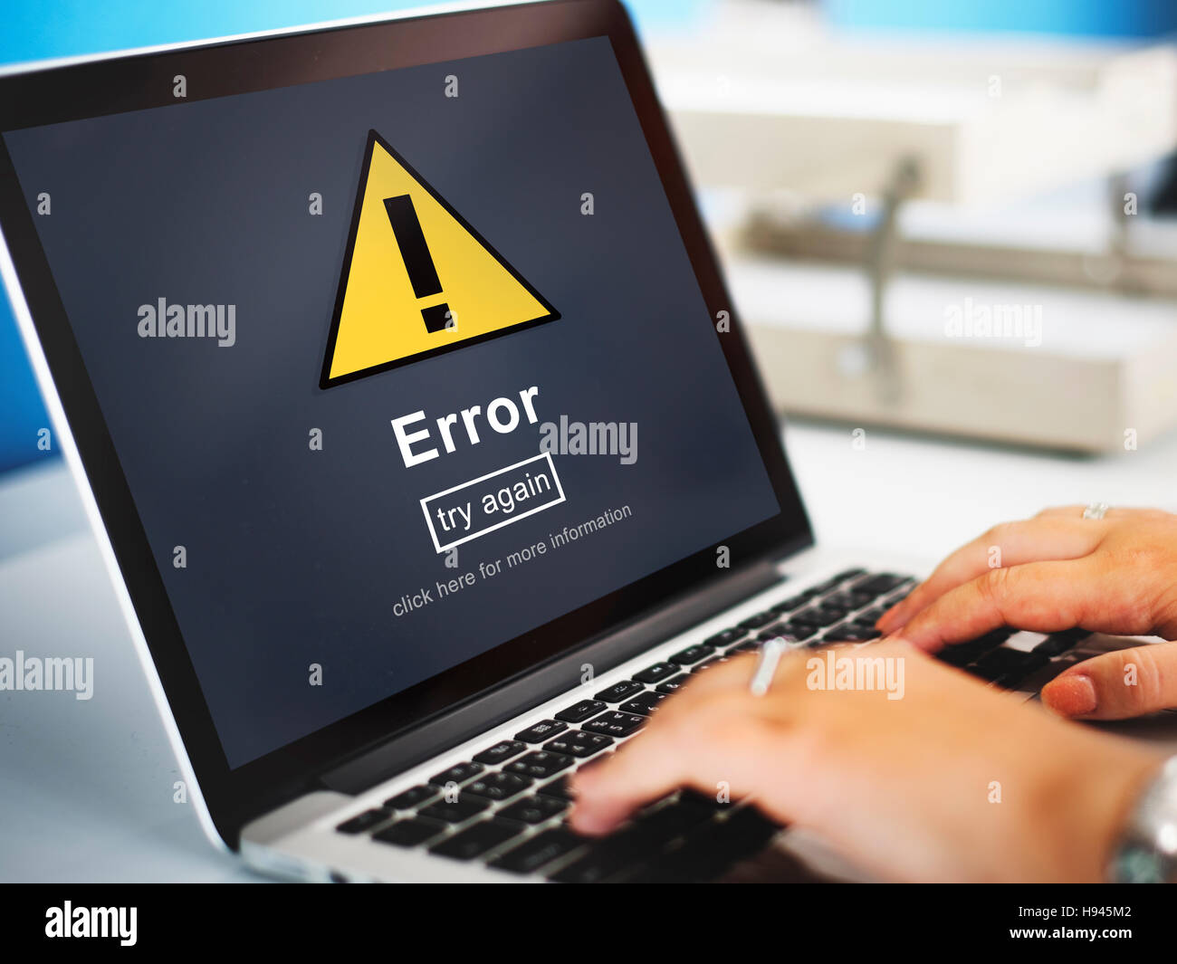 Error Mistake Online Reminder Beware Alert Concept Stock Photo - Alamy