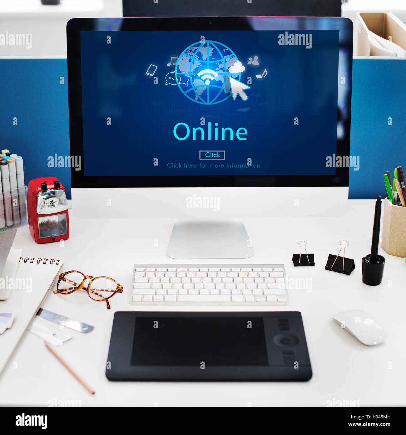 Online Network Internet Connection Digital Concept Stock Photo - Alamy