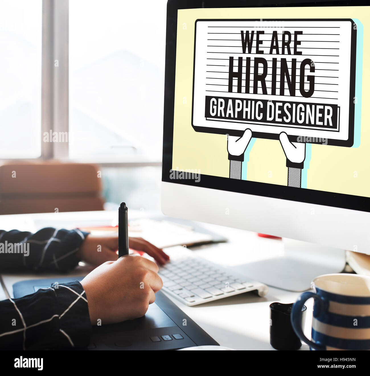 Hiring Graphic Designer Creative Sketch Visual Concept Stock Photo - Alamy