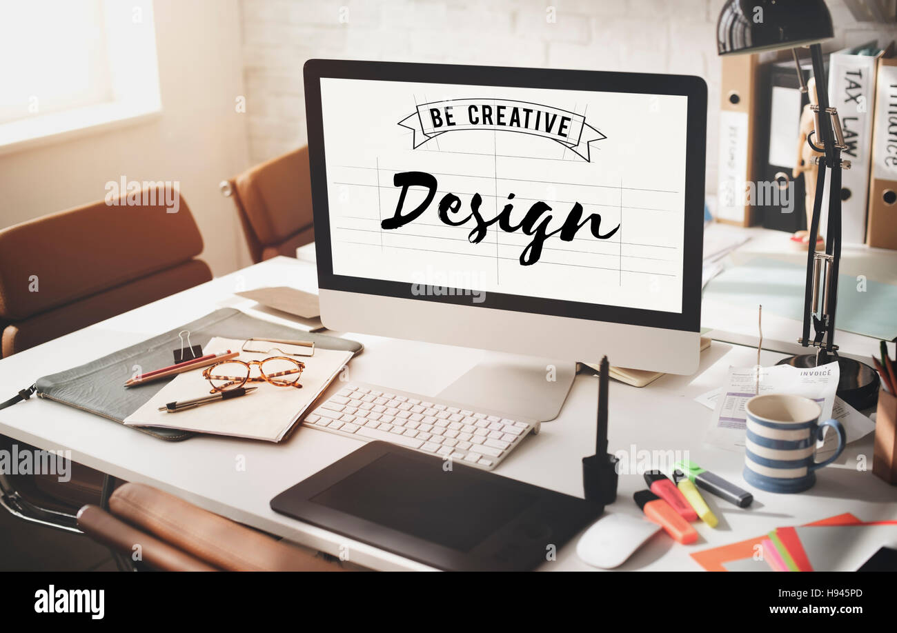 Design Be Creative Art Graphic Concept Stock Photo - Alamy