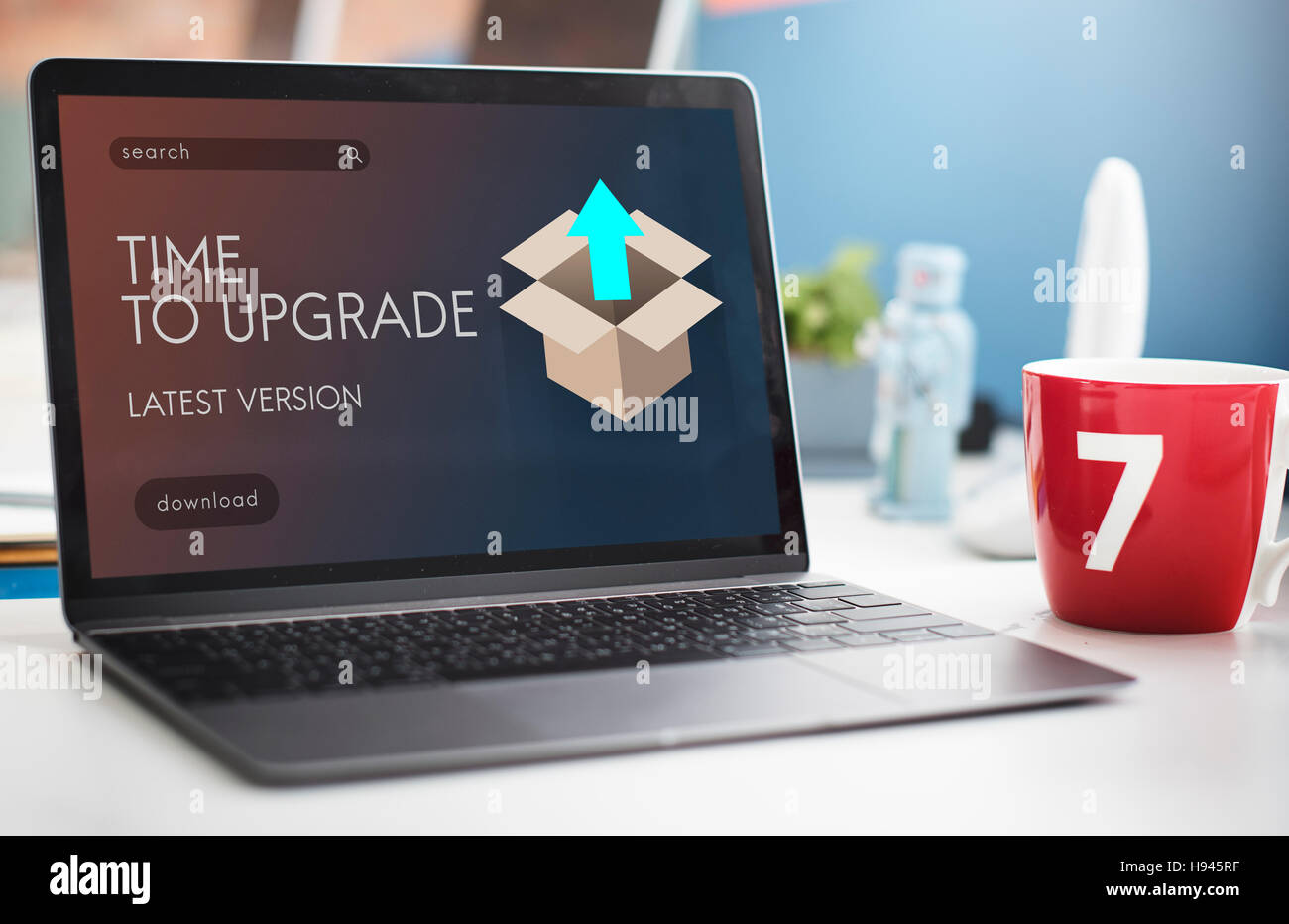 Upgrade Update New Version Better Graphics Concept Stock Photo - Alamy