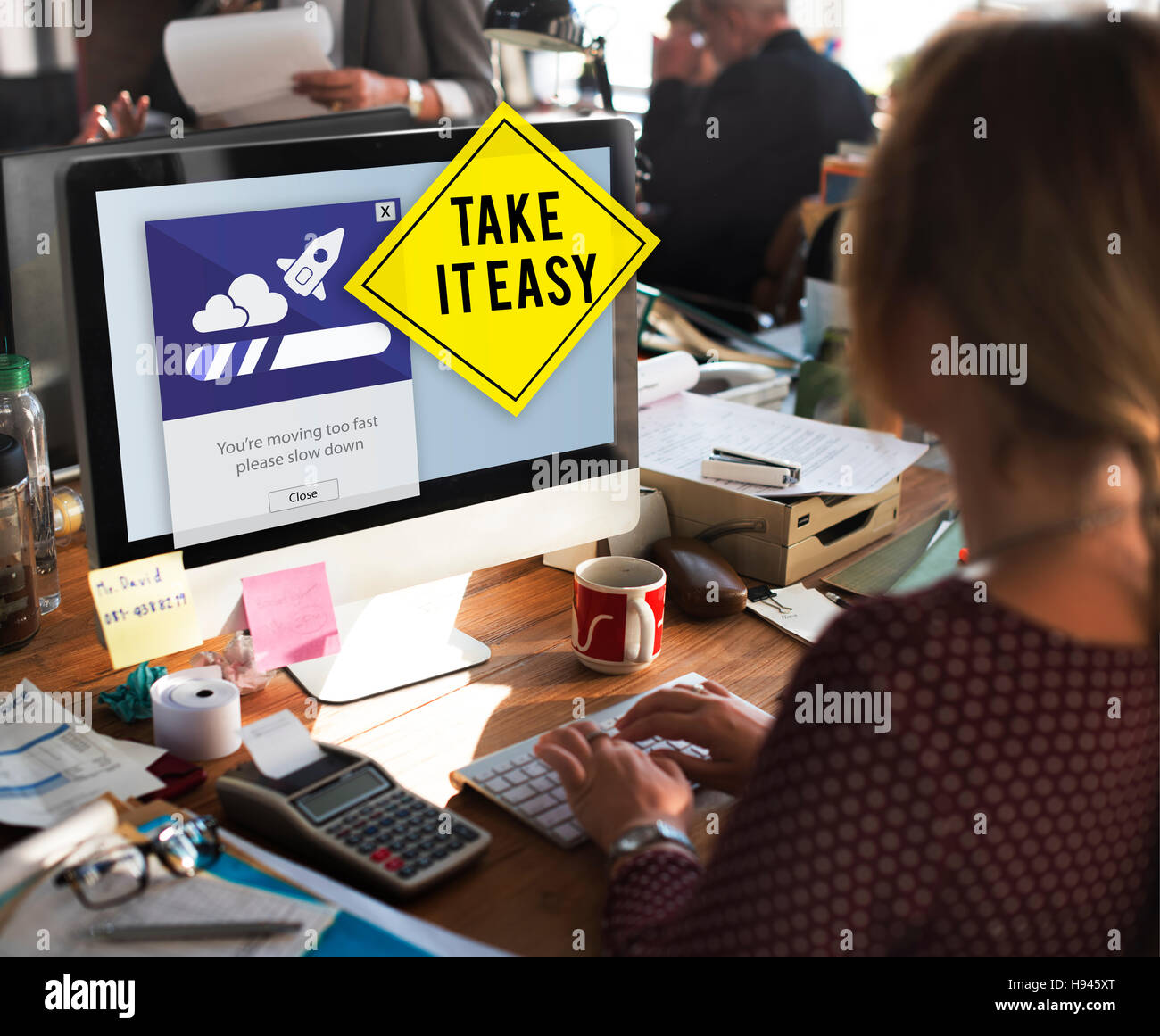 Slow typing hi-res stock photography and images - Alamy
