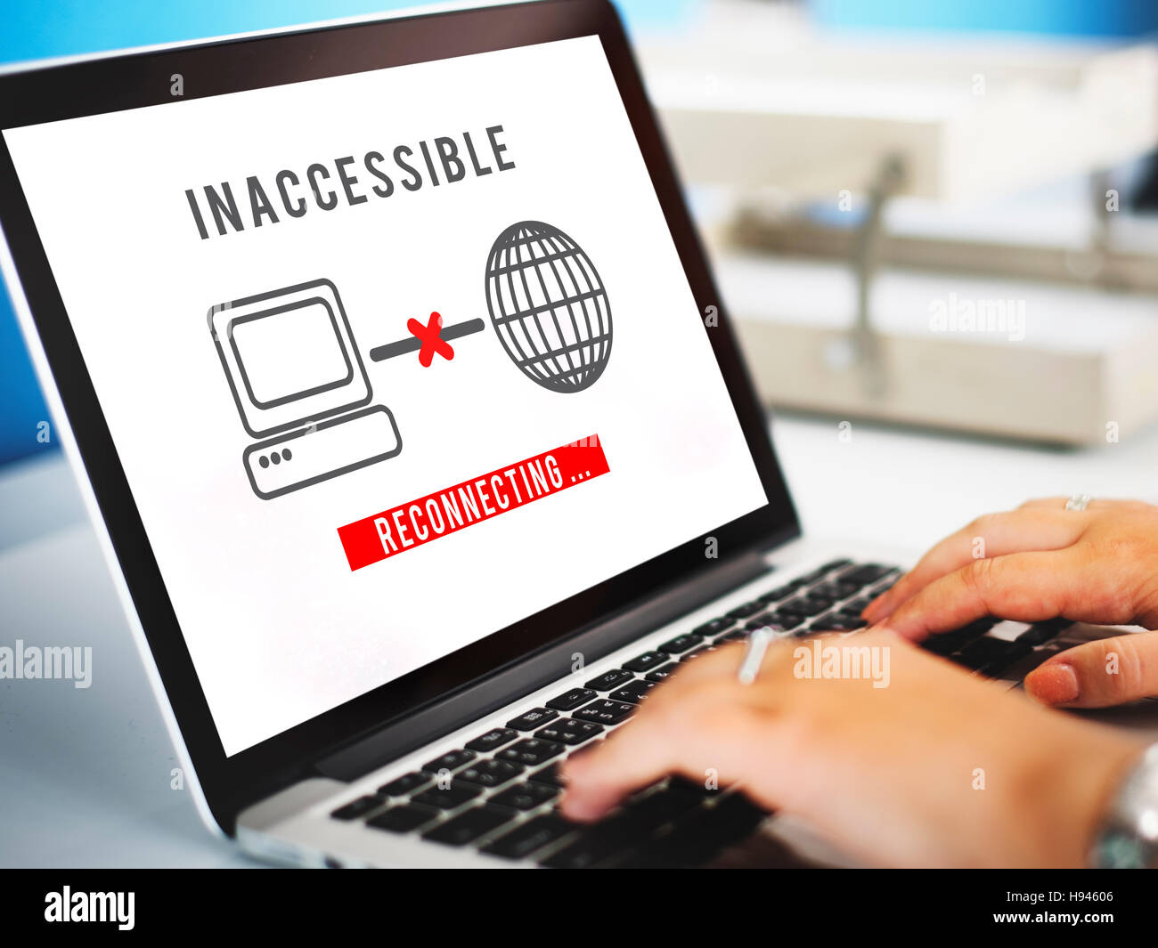 Inaccessible Denied Firewall Rejection Security Concept Stock Photo - Alamy