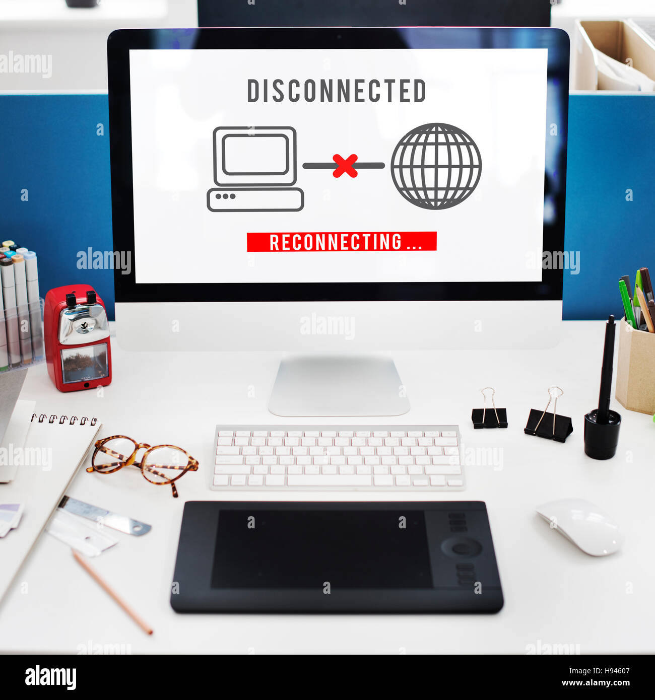 Disconnected Disconnect Error Inaccessible Concept Stock Photo - Alamy