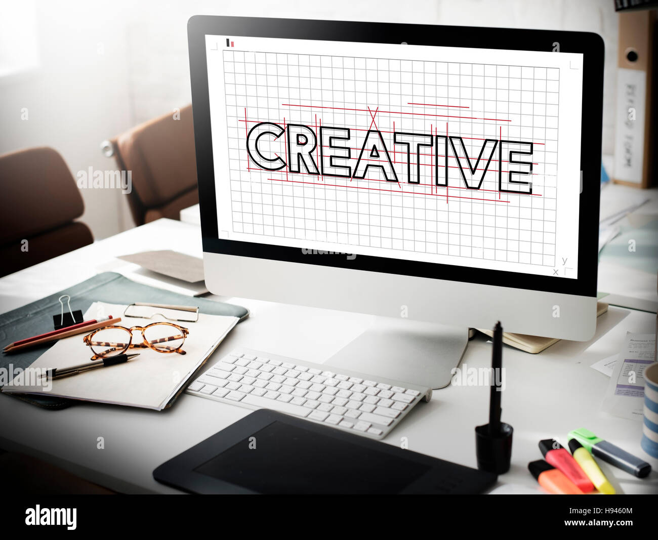 Creative Ideas Design Draft Graphic Concept Stock Photo - Alamy