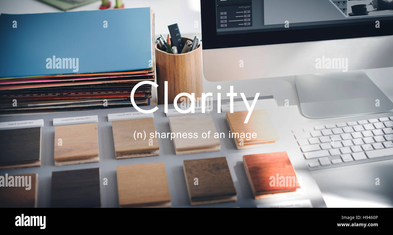 Clarity Design Clear Creativity Visible Simple Concept Stock Photo - Alamy