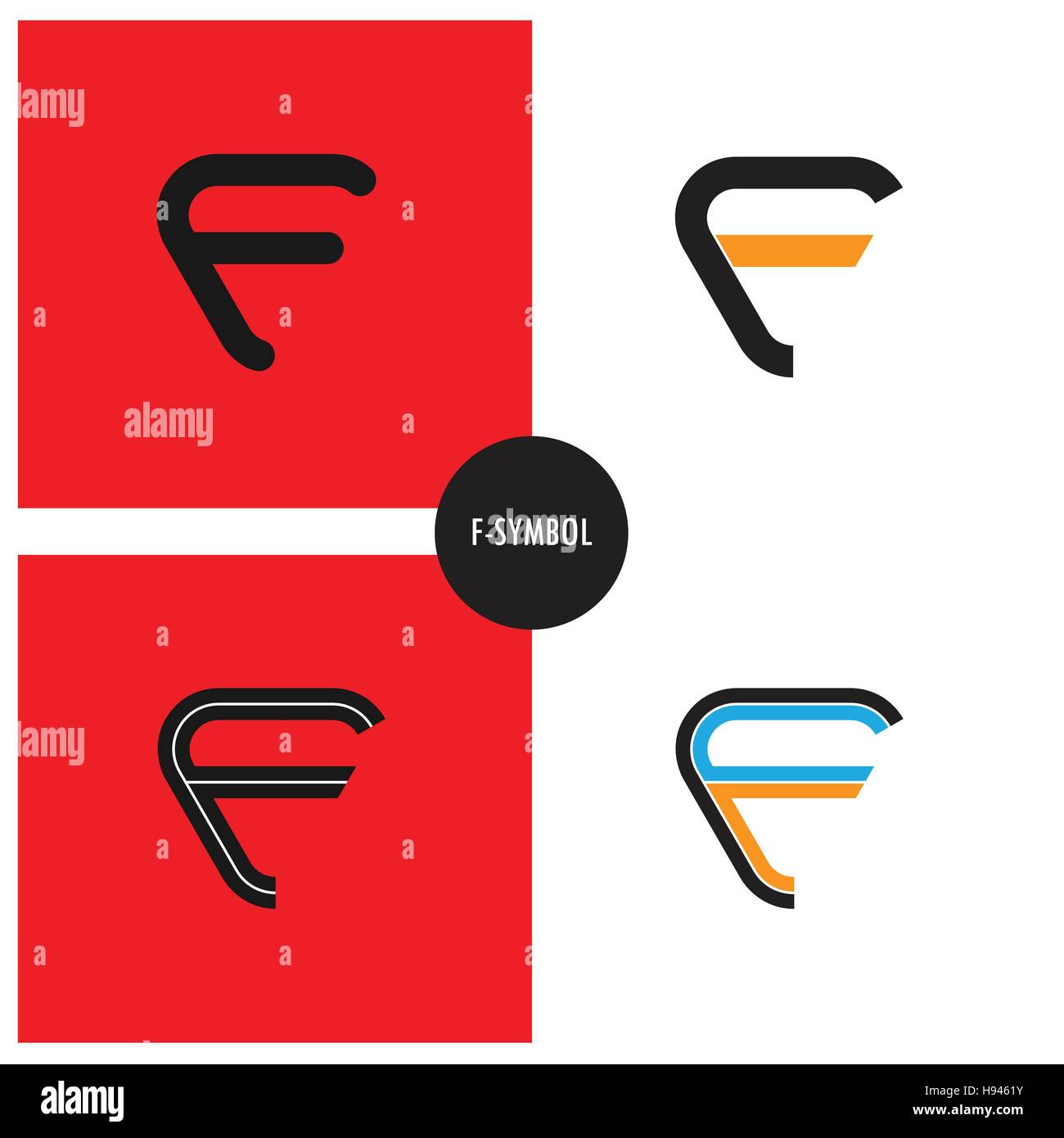 F- Company Symbol.F-letter abstract logo design.Corporate business and ...