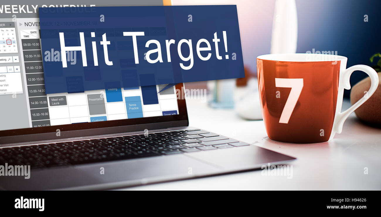 Hit Target Goal Aim Aspiration Business Customer Concept Stock Photo ...