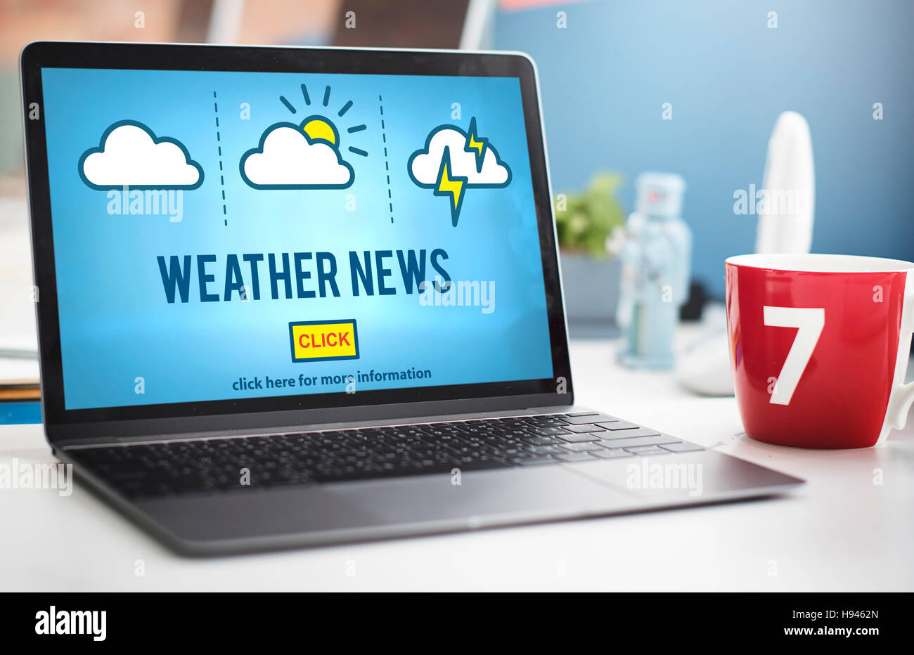 Weather News Information Reporter Concept Stock Photo - Alamy