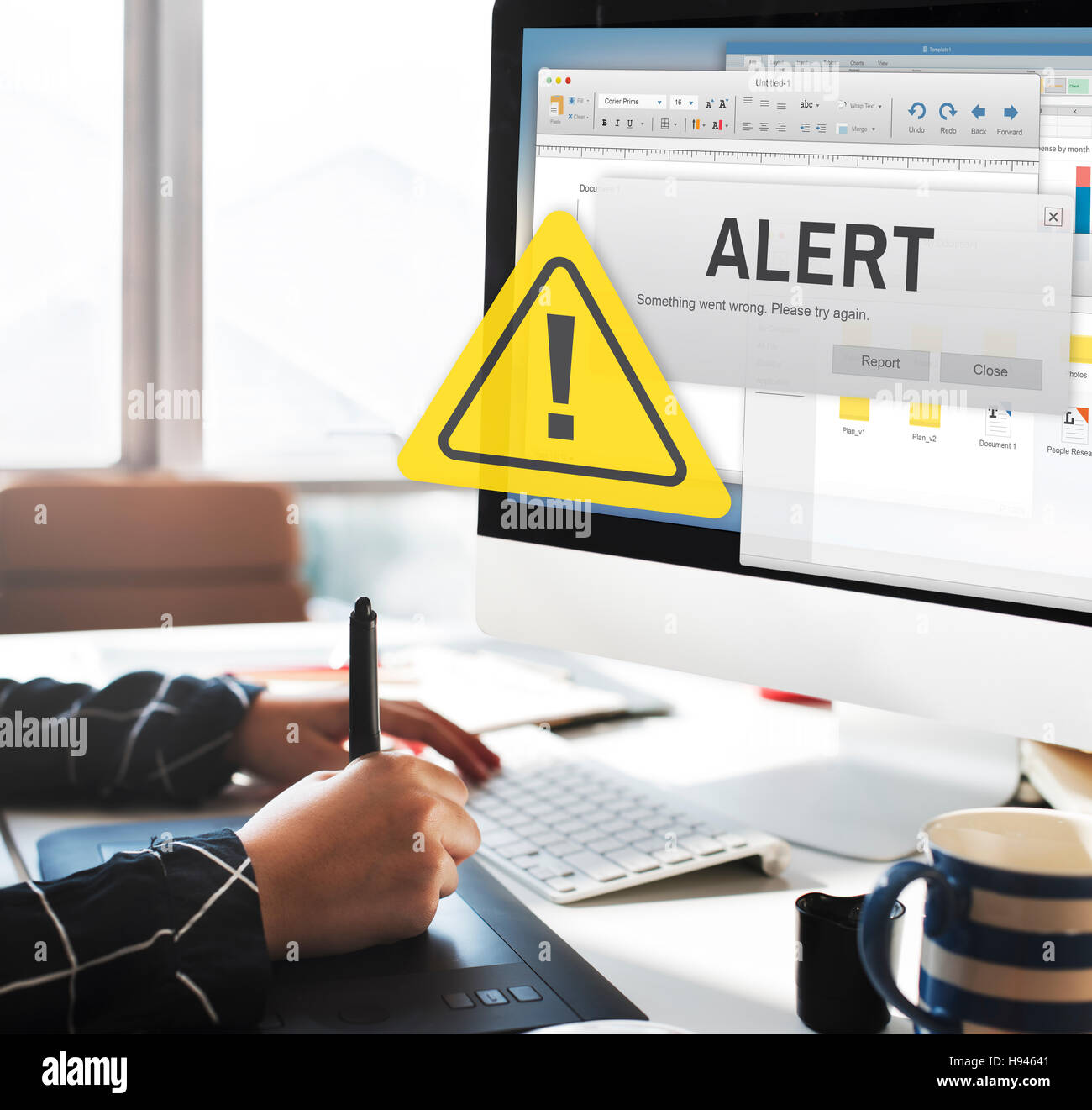 Attention Alert Connection Interrupted Warning Concept Stock Photo - Alamy Attention Alert Connection Interrupted Warning Concept Stock Photo - Alamy