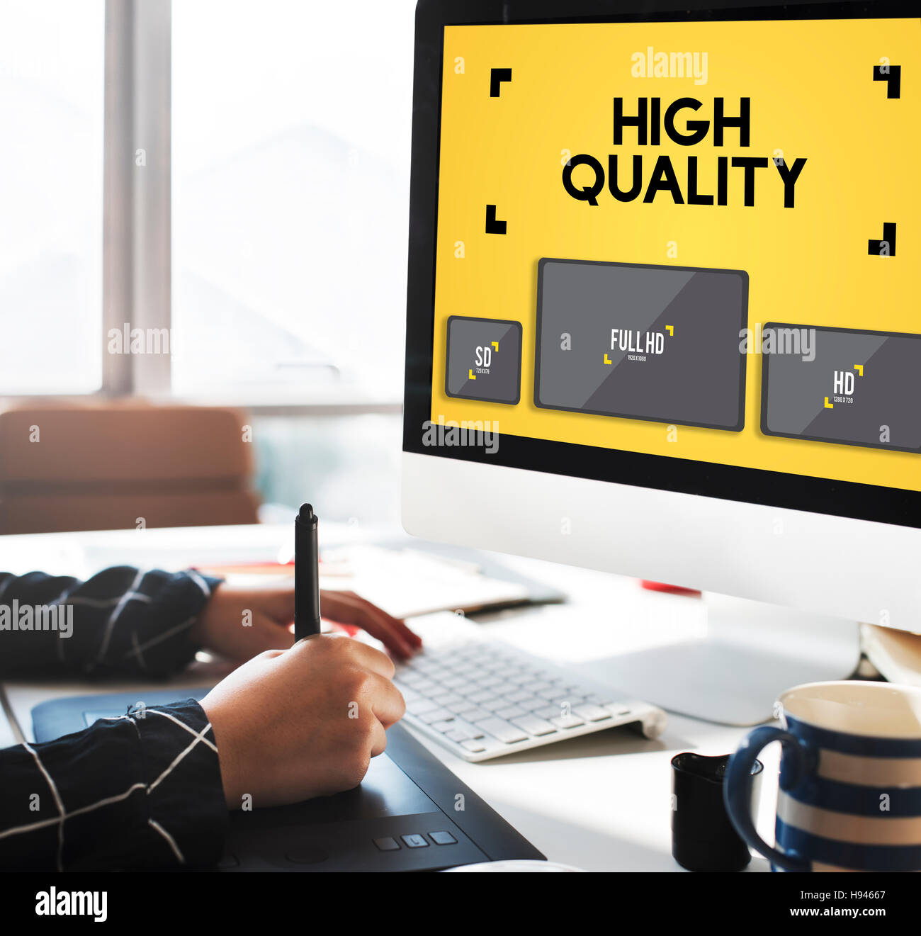 High Quality Display Digital Technology Monitor Concept Stock Photo - Alamy