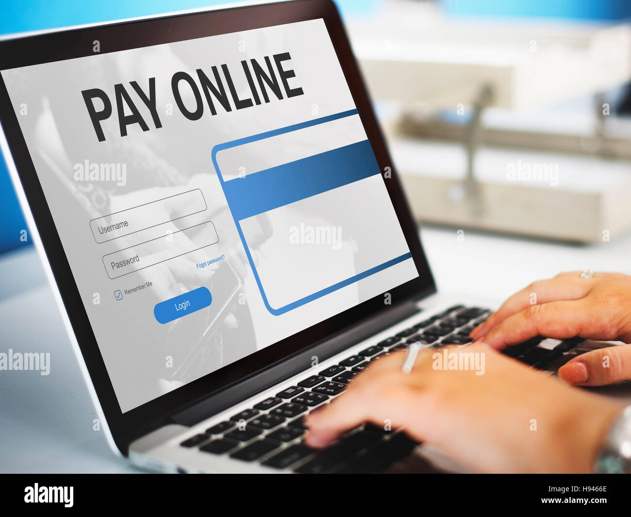 Online Payment Benefits Internet Technology Concept Stock Photo - Alamy