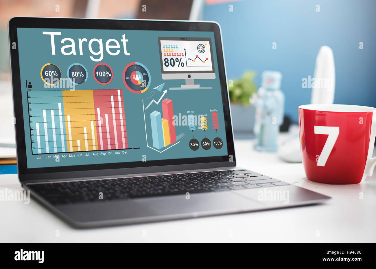 Target Strategy Vision Mission Marketing Concept Stock Photo - Alamy