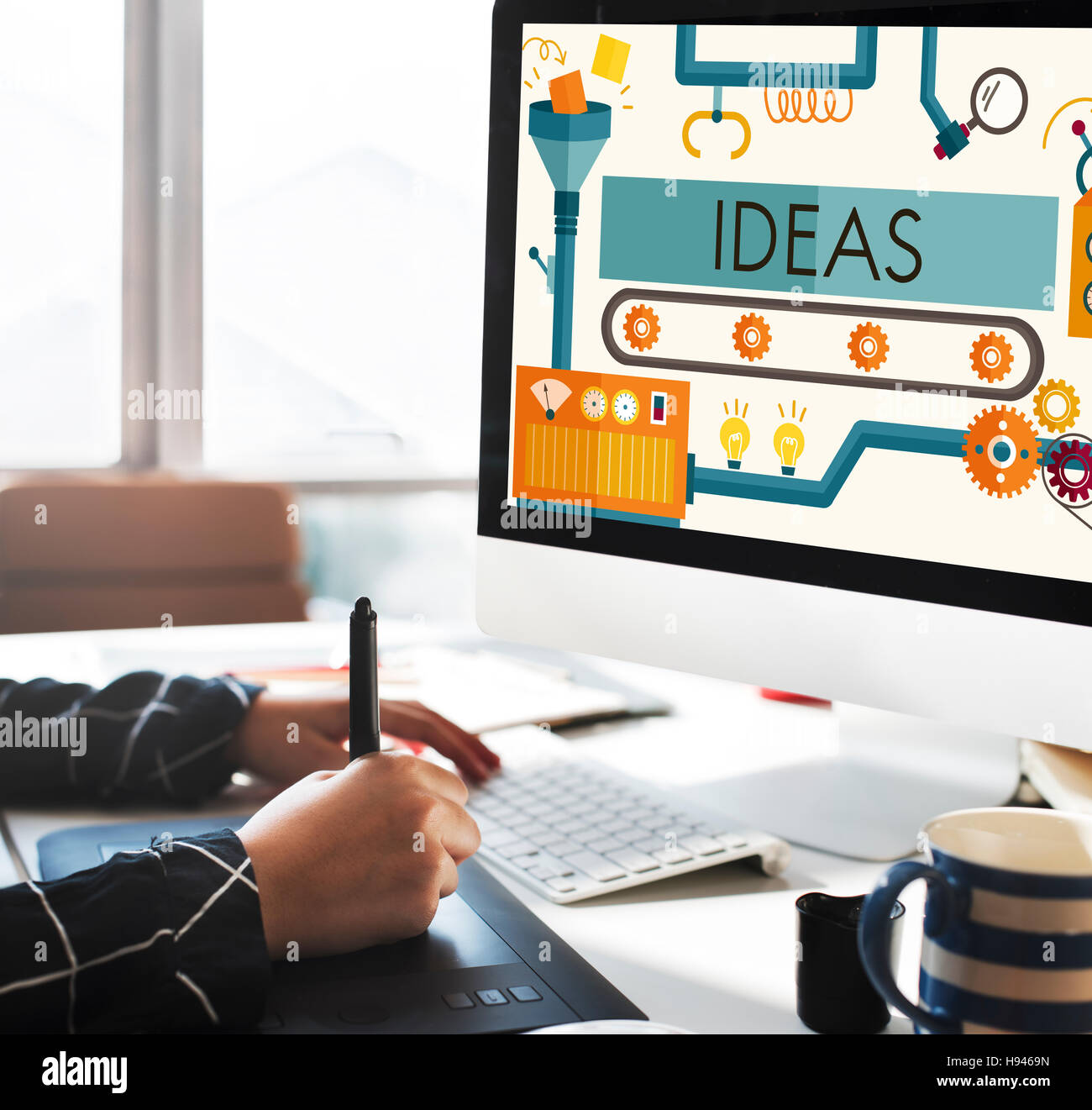 Innovation Ideas Imagine Processing System Concept Stock Photo - Alamy