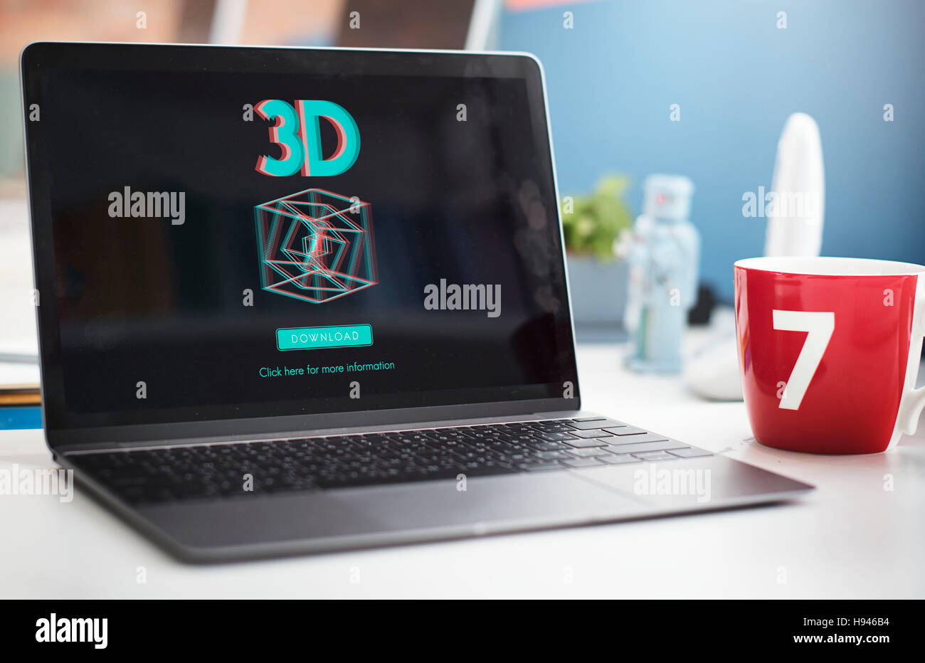 3D Creativity Illusion Graphic Futuristic Concept Stock Photo - Alamy