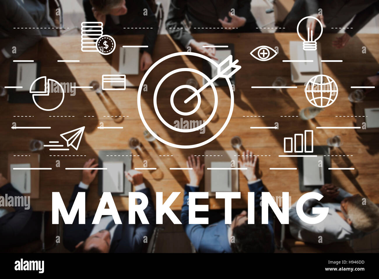 Marketing Advertising Commercial Strategy Concept Stock Photo - Alamy