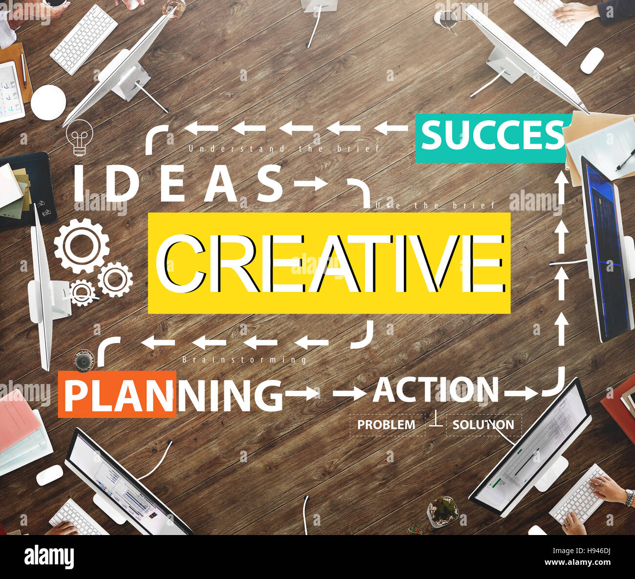 Creative Design Ideas Imagination Inspiration Creativity Concept Stock ...