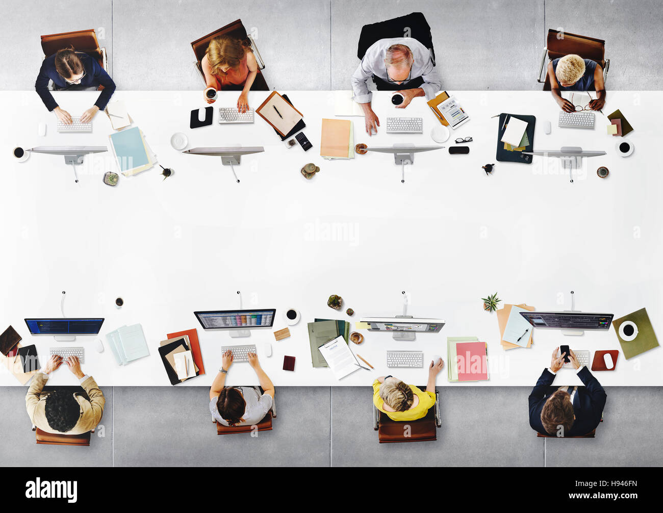 Business Team Meeting Connection Digital Technology Concept Stock Photo ...