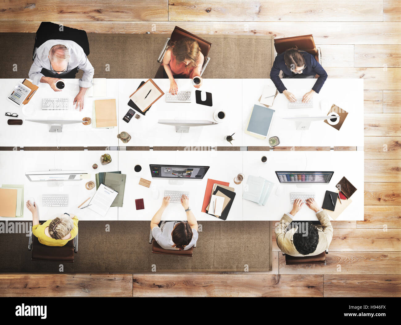 Business Team Meeting Connection Digital Technology Concept Stock Photo ...