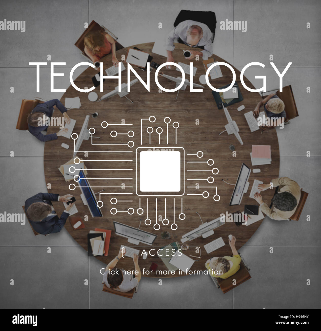 Technology Innovation Connection Internet Communication Concept Stock ...