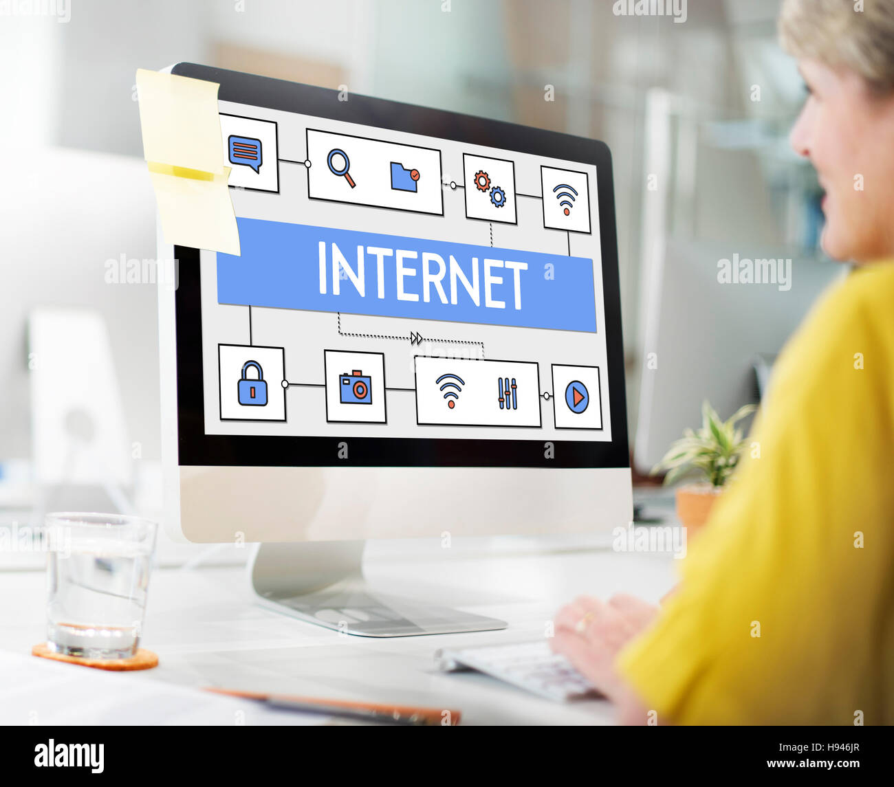 Network Connection Data Internet Technology Concept Stock Photo - Alamy