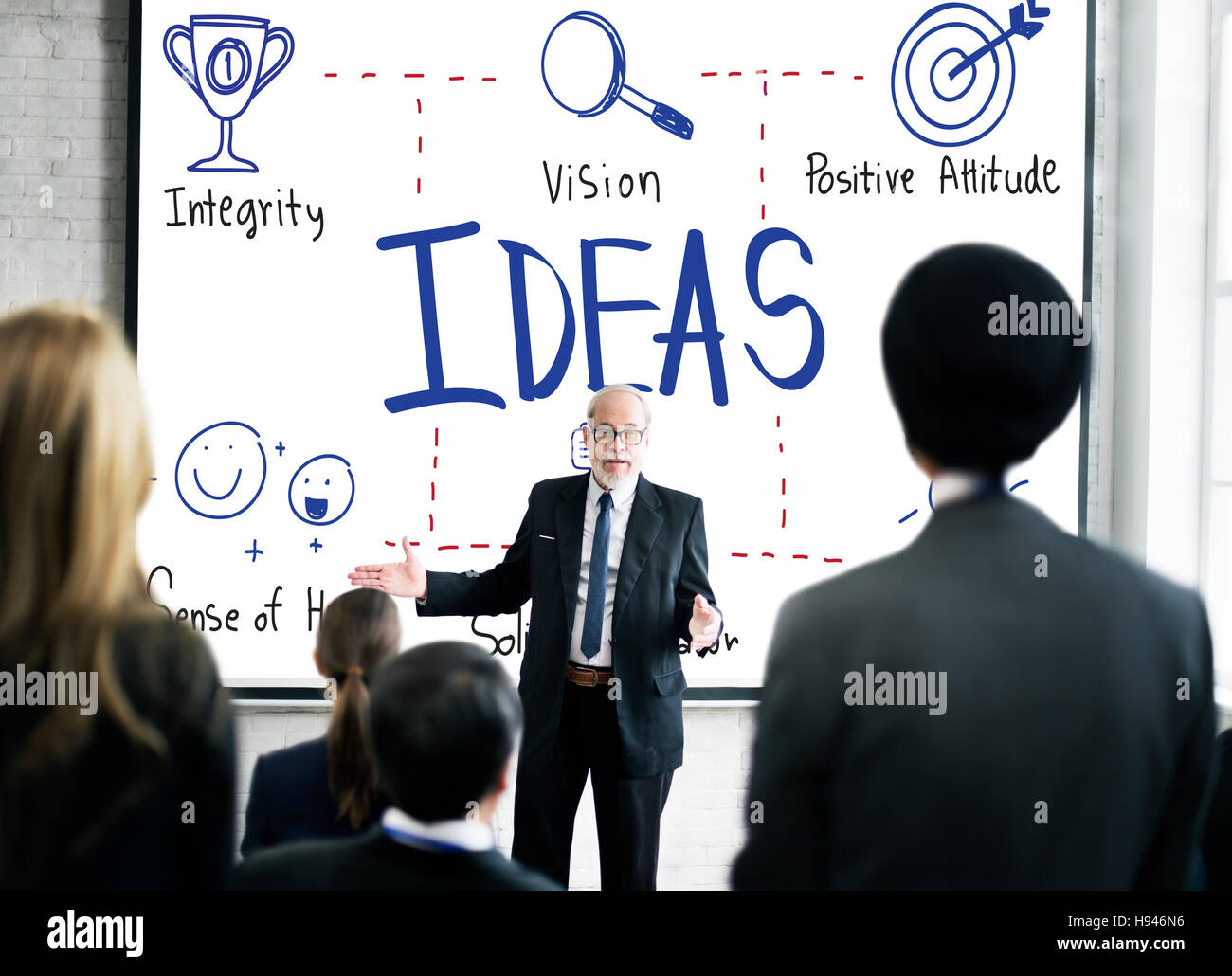 Ideas Vision Positive Attitude Inspiring Concept Stock Photo - Alamy