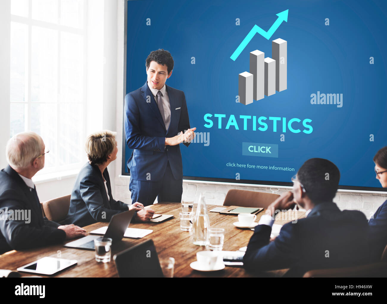 Statistics Analysis Business Data Diagram Growth Concept Stock Photo ...