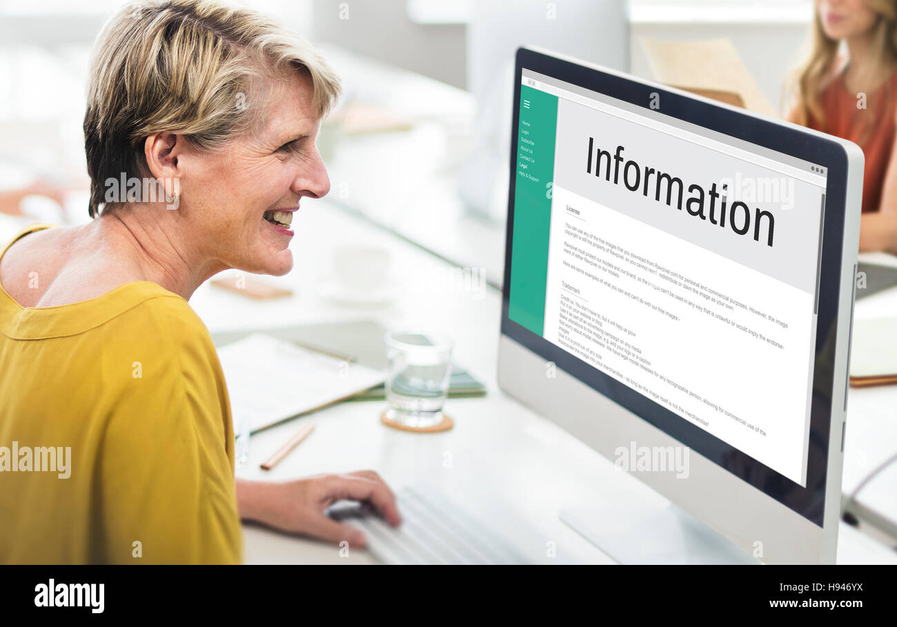Information Data Interface Website Internet Concept Stock Photo - Alamy