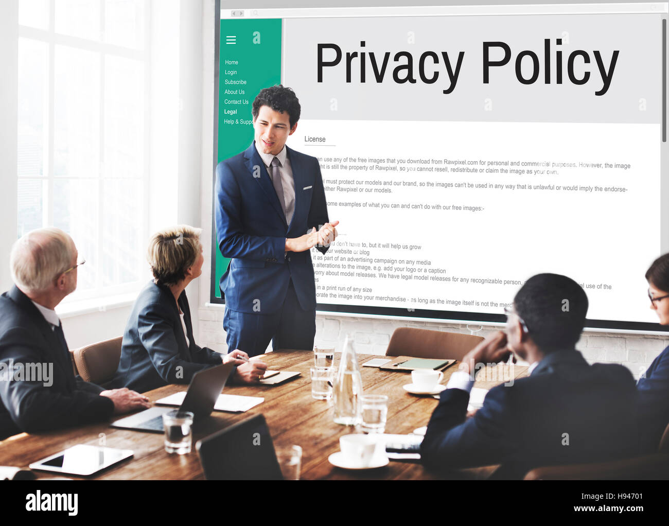 Privacy Policy Information Principle Strategy Rules Concept Stock Photo ...