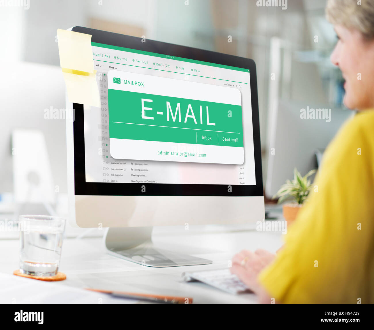 Email Message Digital Electronic Communication Concept Stock Photo - Alamy