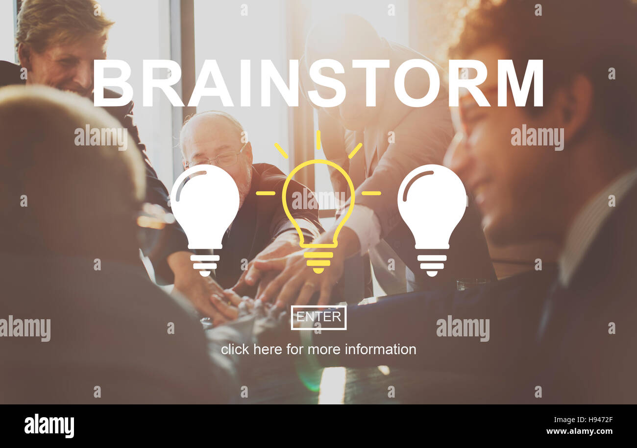 Brainstorm Creative Ideas Discussion Thinking Concept Stock Photo - Alamy