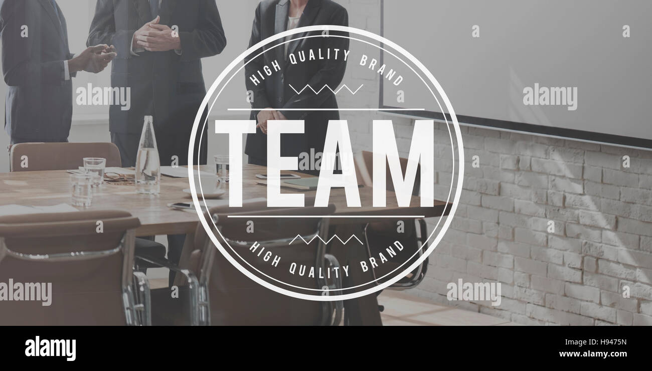Team Teamwork Partners Organization Cooperation Concept Stock Photo - Alamy