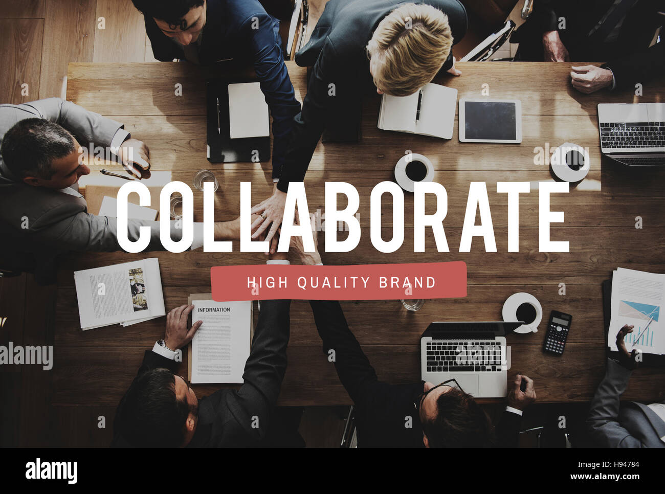 Collaborate Agreement Alliance Cooperation Concept Stock Photo - Alamy