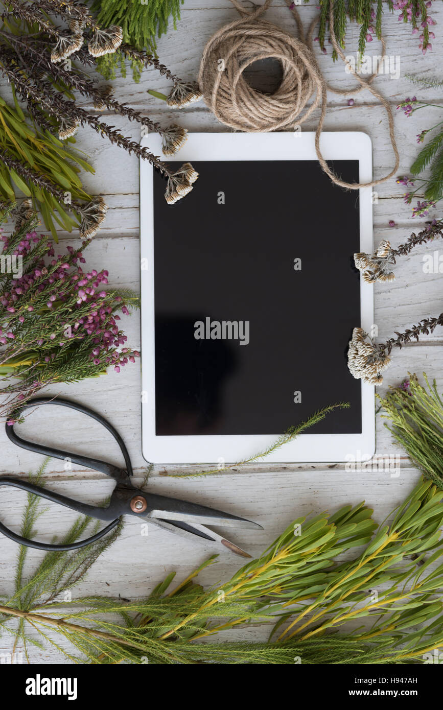 Style Connection Tablet Decorate Concept Stock Photo - Alamy