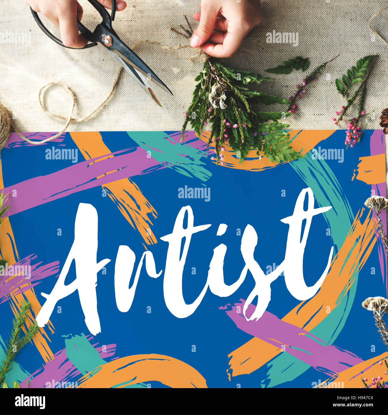 Artist Ideas Creative Imagine Word Concept Stock Photo - Alamy