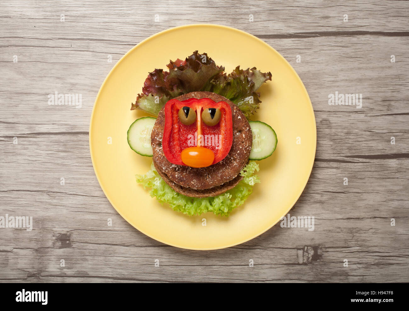 Human face fruit vegetables hi-res stock photography and images - Alamy