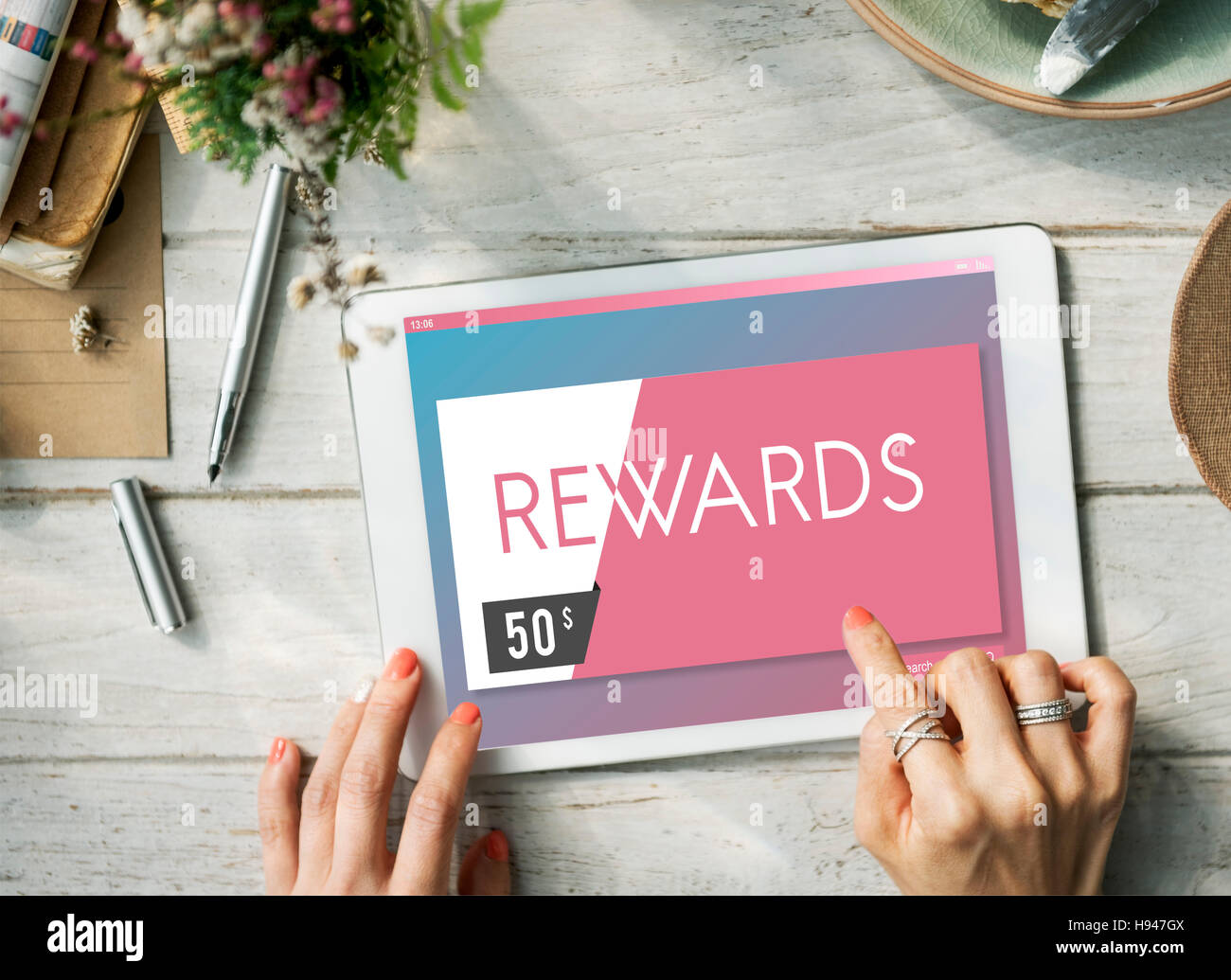 Digital gift card concept hi-res stock photography and images - Alamy