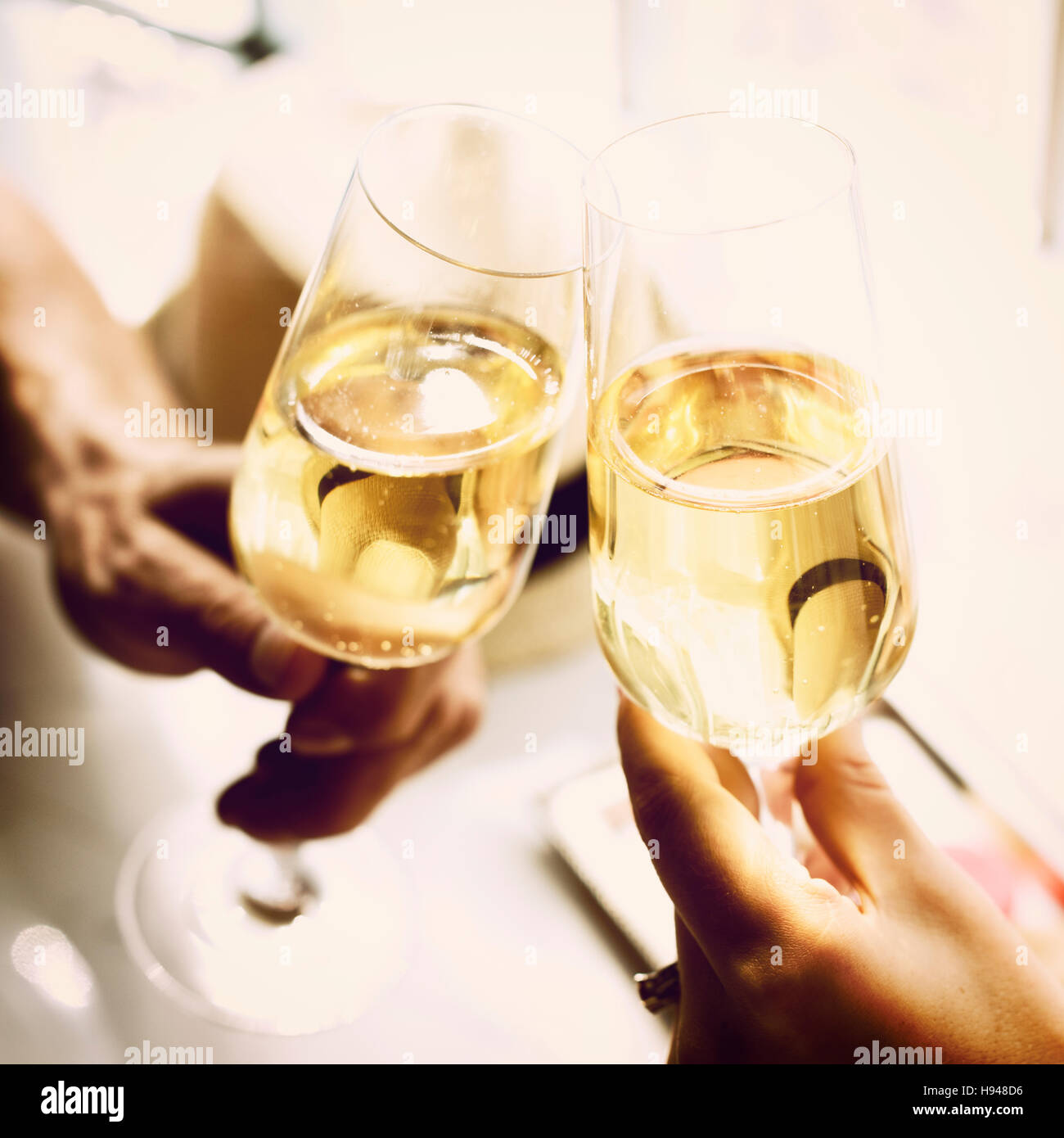Toast Cheers Alcohol Beverage Celebration Party Concept Stock Photo - Alamy