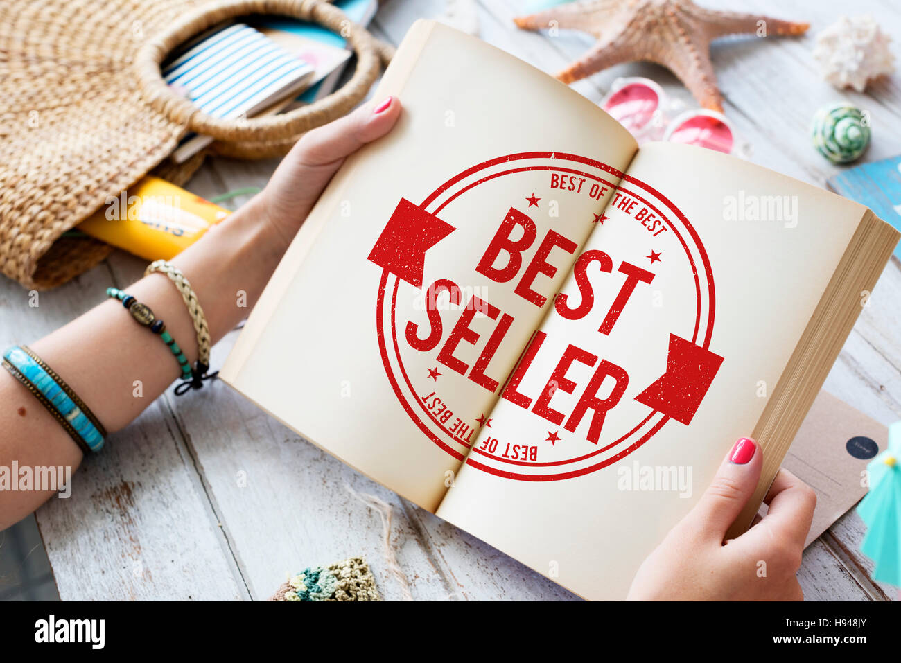 Best Seller Certificate Stamp Concept Stock Photo - Alamy