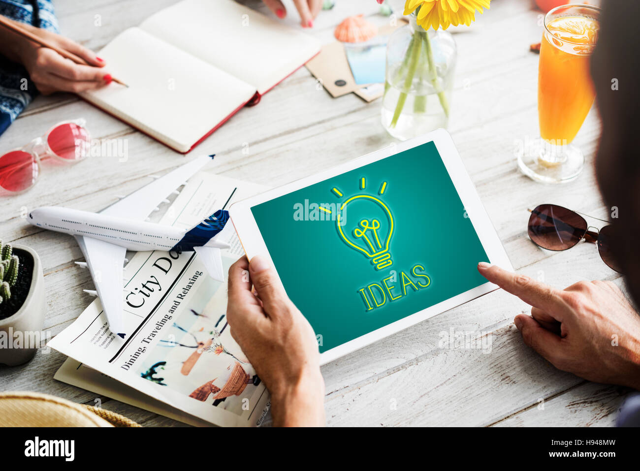 Ideas Design Objective Plan Strategy Tactics Concept Stock Photo - Alamy