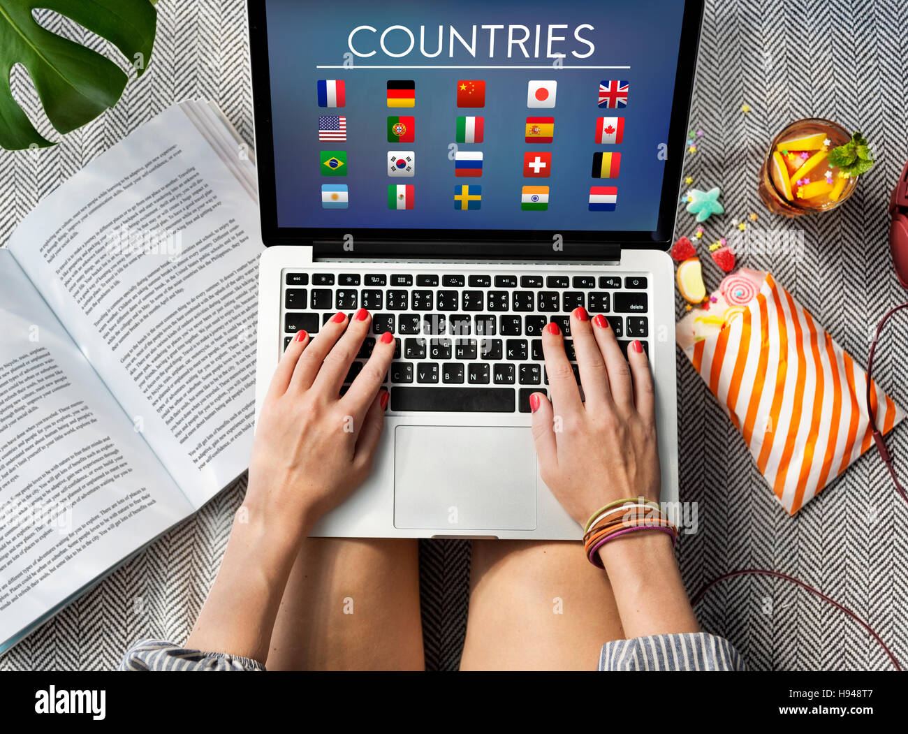 Flag Countries Foreign International Symbol Concept Stock Photo - Alamy