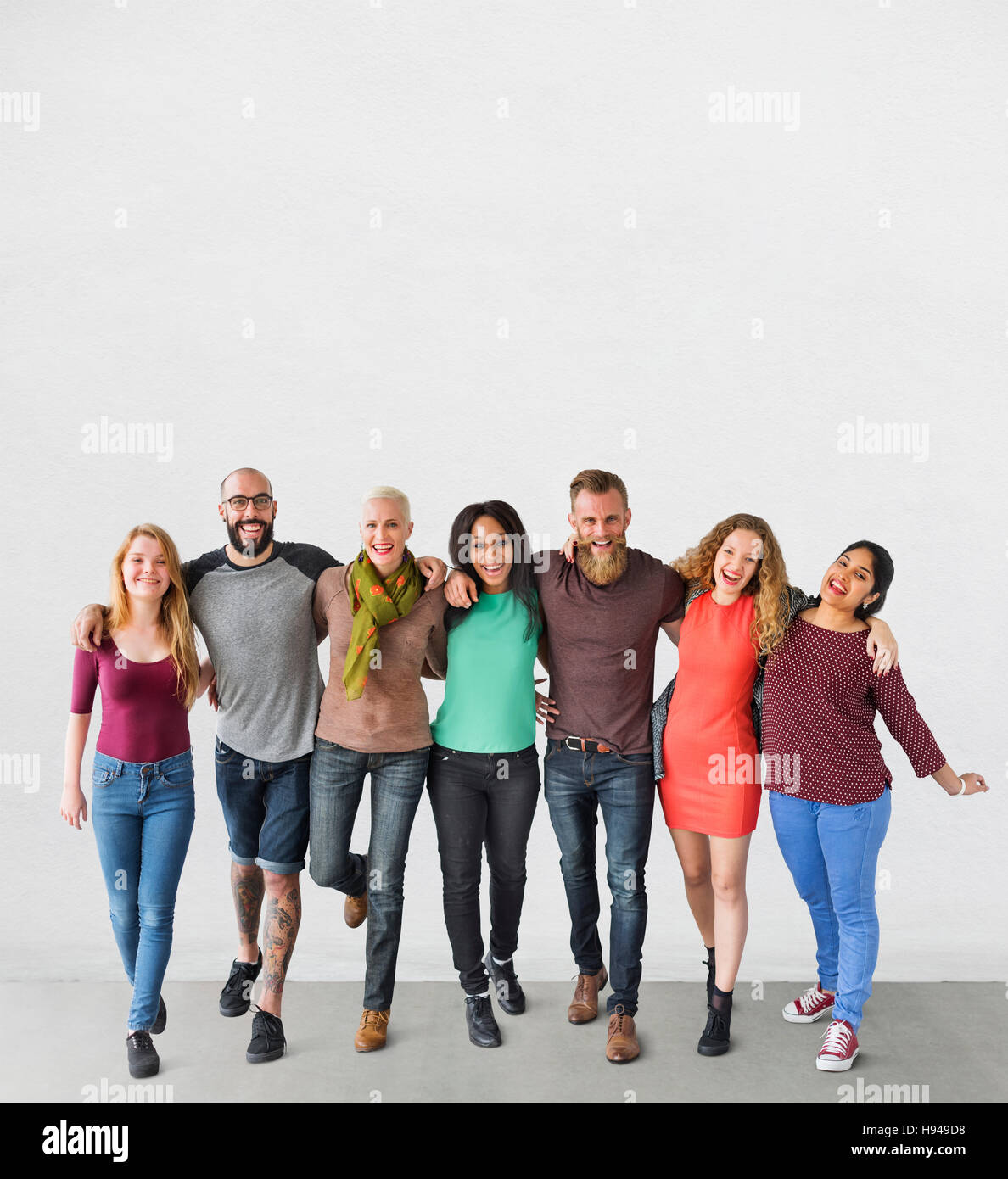 Diverse Group of People Community Togetherness Concept Stock Photo - Alamy