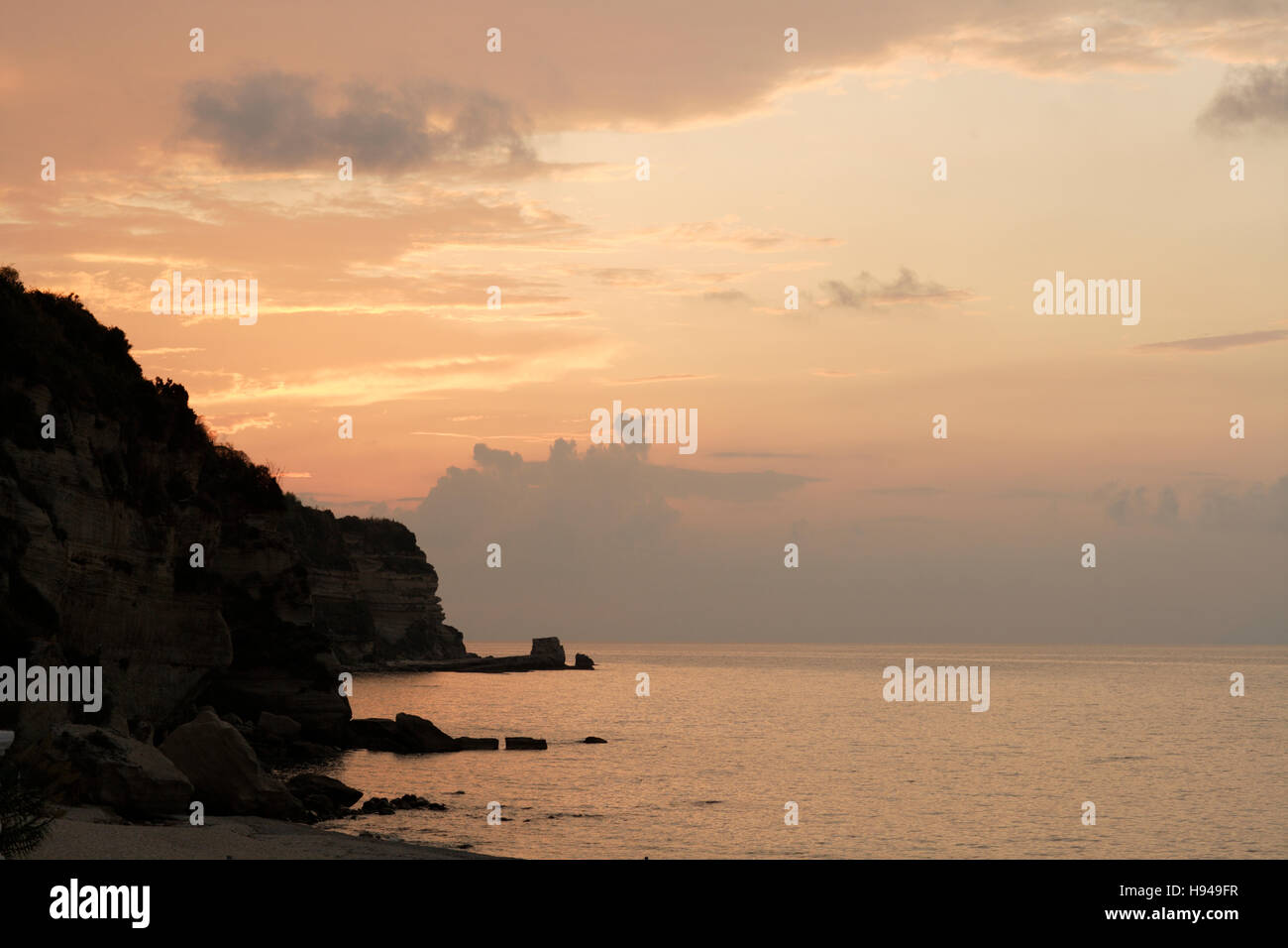 Sunset, Tropea, Calabria, Italy, Europe Stock Photo - Alamy