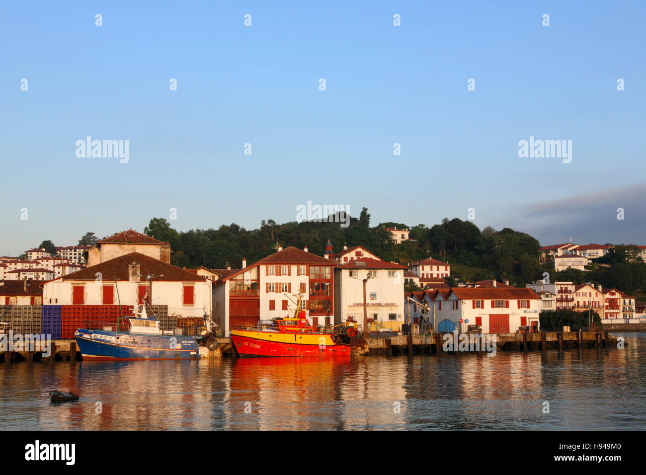 Harbor of Saint Jean de Luz and Ciboure, France Stock Photo - Alamy