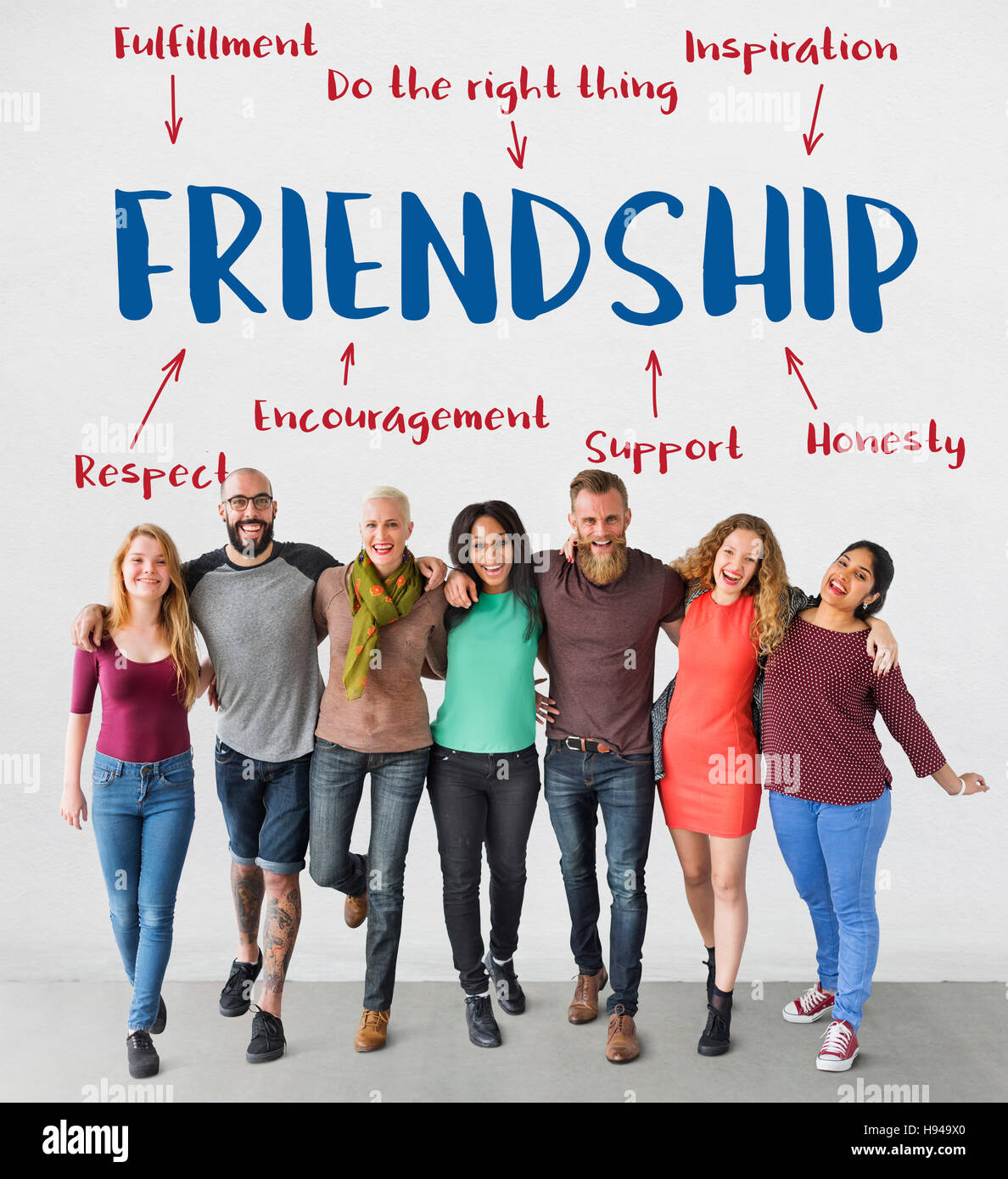 Best Friends Togetherness Harmony Concept Stock Photo - Alamy