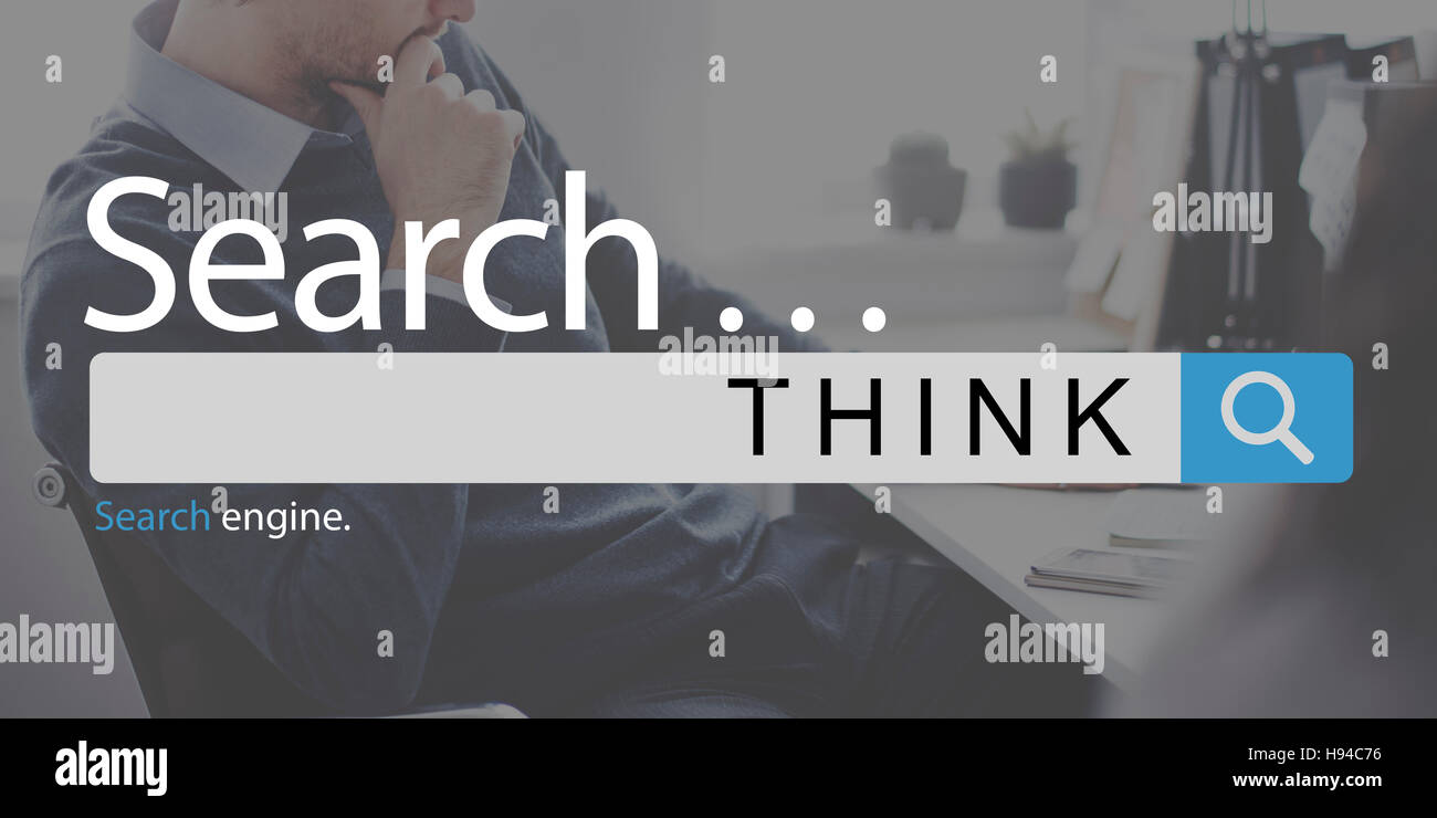 Think Thinkning Plan Planning Emotions Concept Stock Photo - Alamy