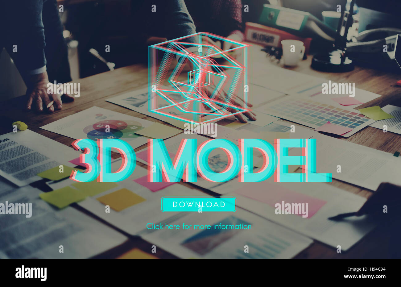 3D Creativity Illusion Graphic Futuristic Concept Stock Photo - Alamy